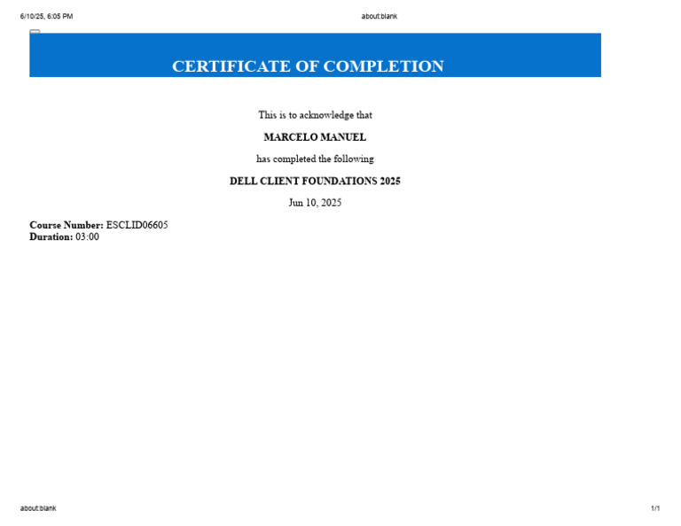 Dell Client Foundations 2025 | PDF