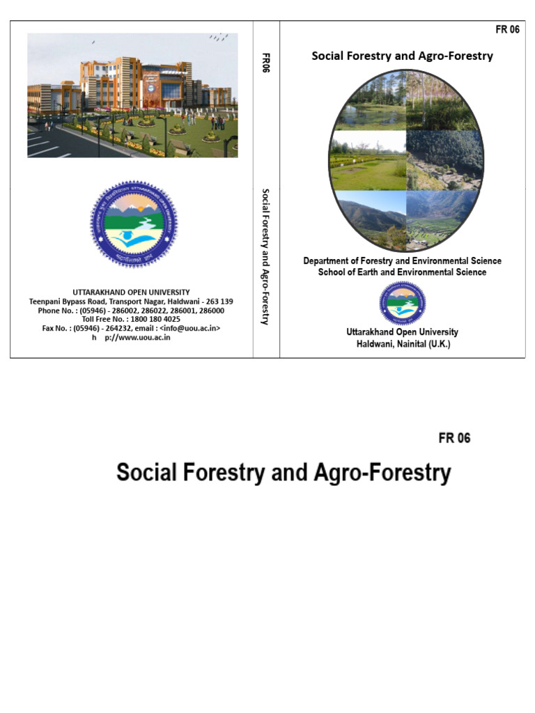 LK Jha Agroforestry | PDF | Forestry | Empowerment