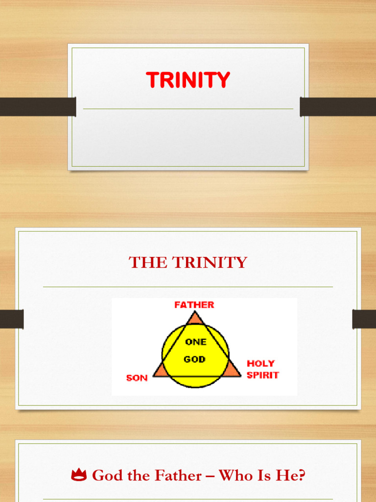 TRINITY (God The Father) | PDF | God The Father | Trinity