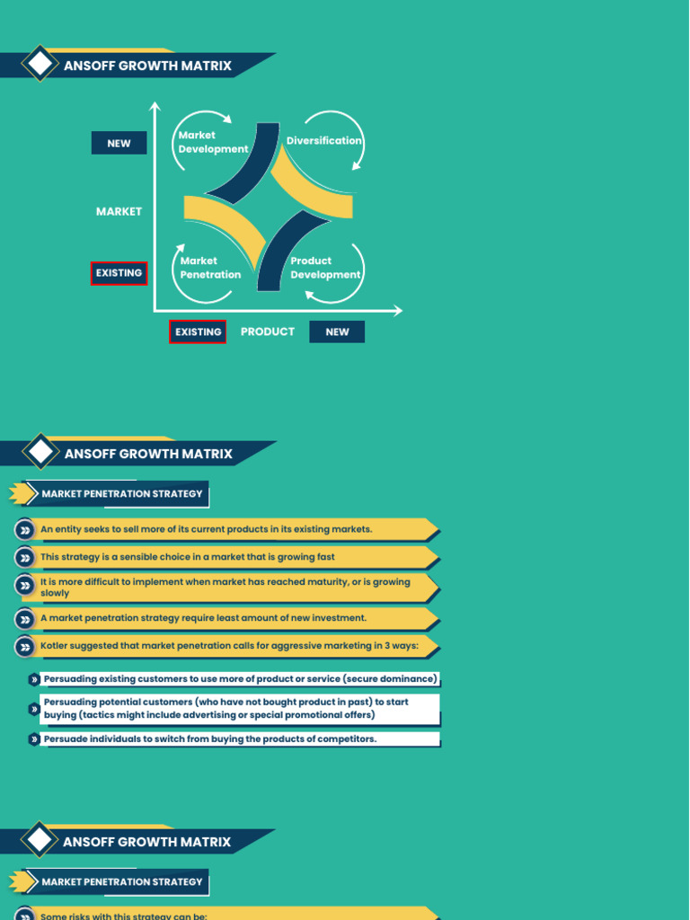 03 Ansoff Growth Matrix | PDF | Diversification (Finance) | Investing