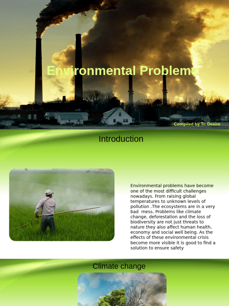 Key Environmental Challenges Today | PDF | Deforestation | Climate Change