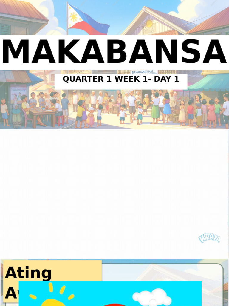 Makabansa2 q1 Week1 | PDF