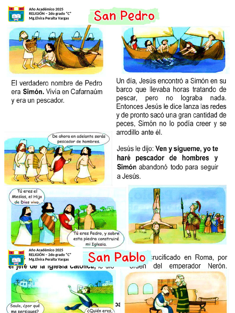 Ficha San Pedro y San Pablo 2° Sem 1 Del 23 06-25 | PDF
