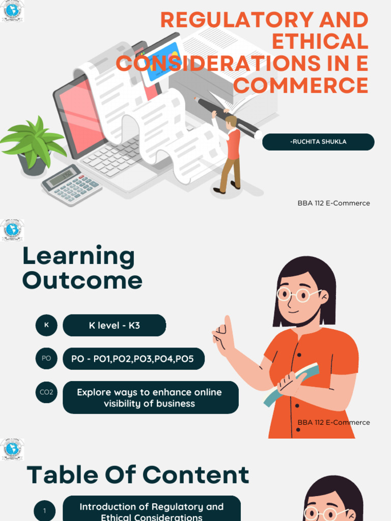 Regulatory and Ethical Considerations in e Commerce-Compressed | PDF ...