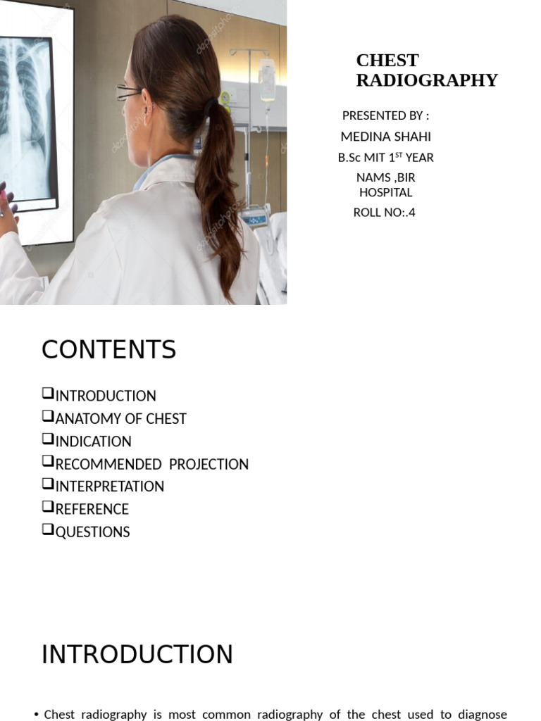 Chest Radiography Overview and Techniques | PDF | Thorax | Heart