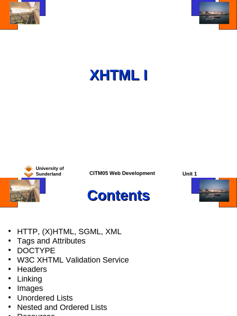 XHTML Basics for Web Development | PDF | Html | Html Element