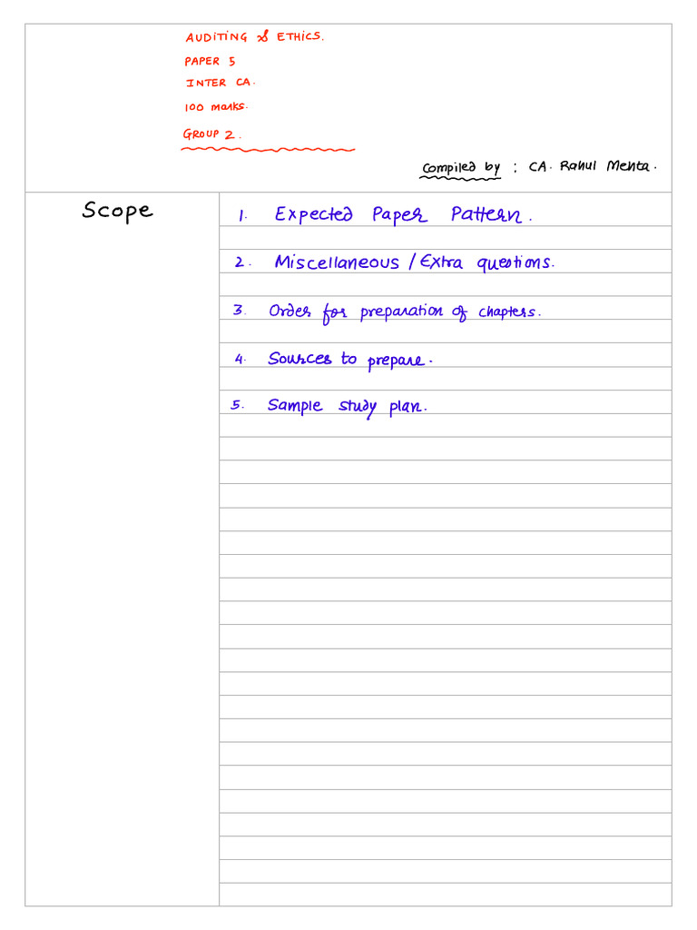 Paper Pattern and Miscellaneous | PDF
