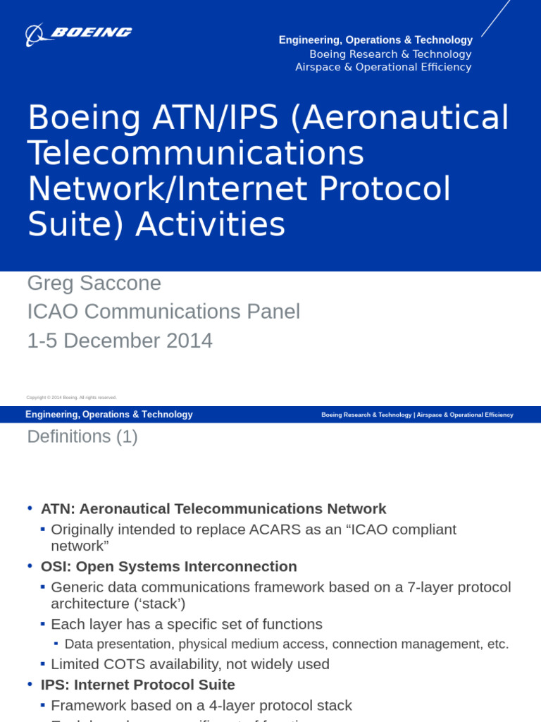 Sistema Instrumental IP05 ATN-IPS - Boeing - CP-1 | PDF | Osi Model | Internet Protocol Suite