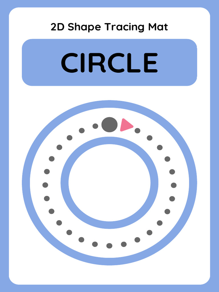 2D Shapes Tracing Math Worksheets in Colorful Dotted Style | PDF