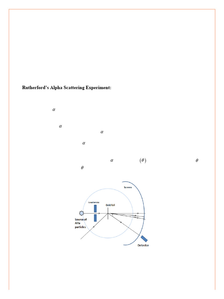 Rutherford's Atom Model Explained | PDF | Electron | Emission Spectrum