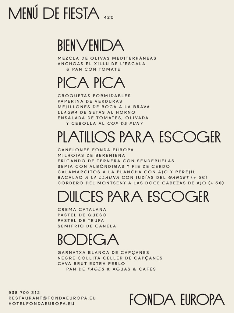 Menu Festa 24 Esp | PDF