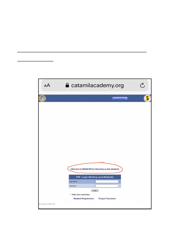 How To Register New Student | PDF