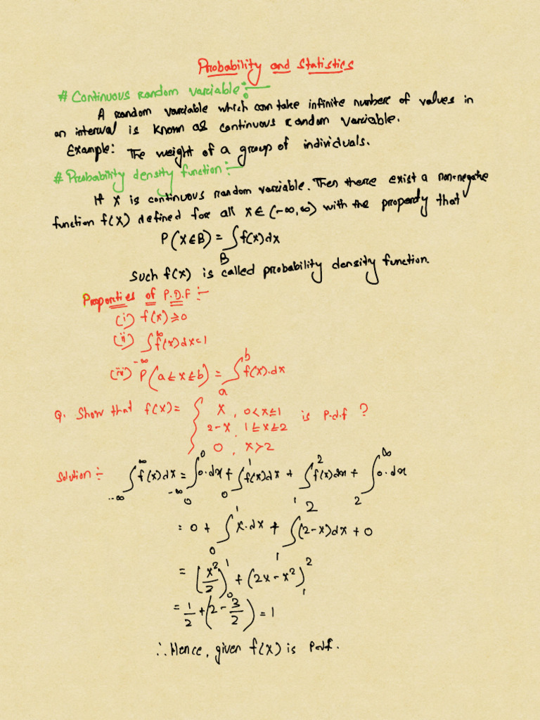 Distribution Function | PDF