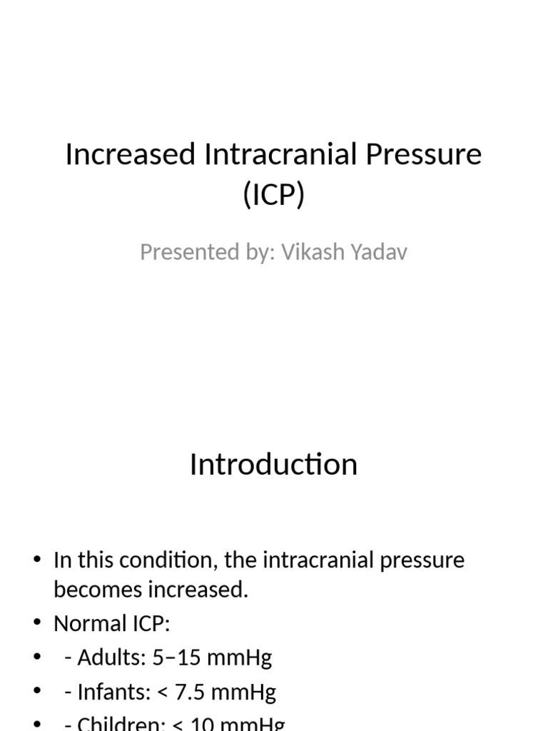 Increased ICP | PDF