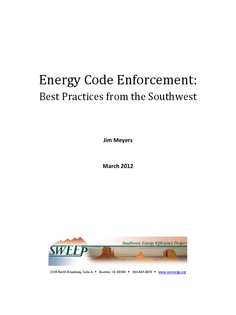 Energy Code Enforcement | PDF | Hvac | Efficient Energy Use