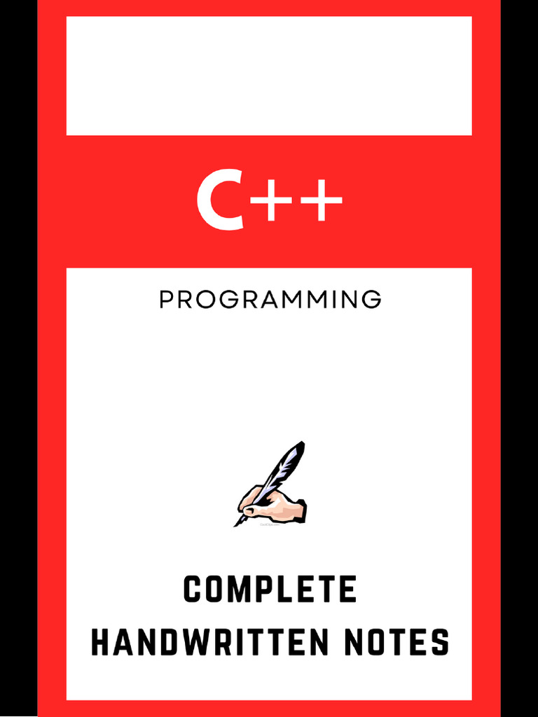 C++-Notes | PDF | Java (Programming Language) | Object Oriented Programming