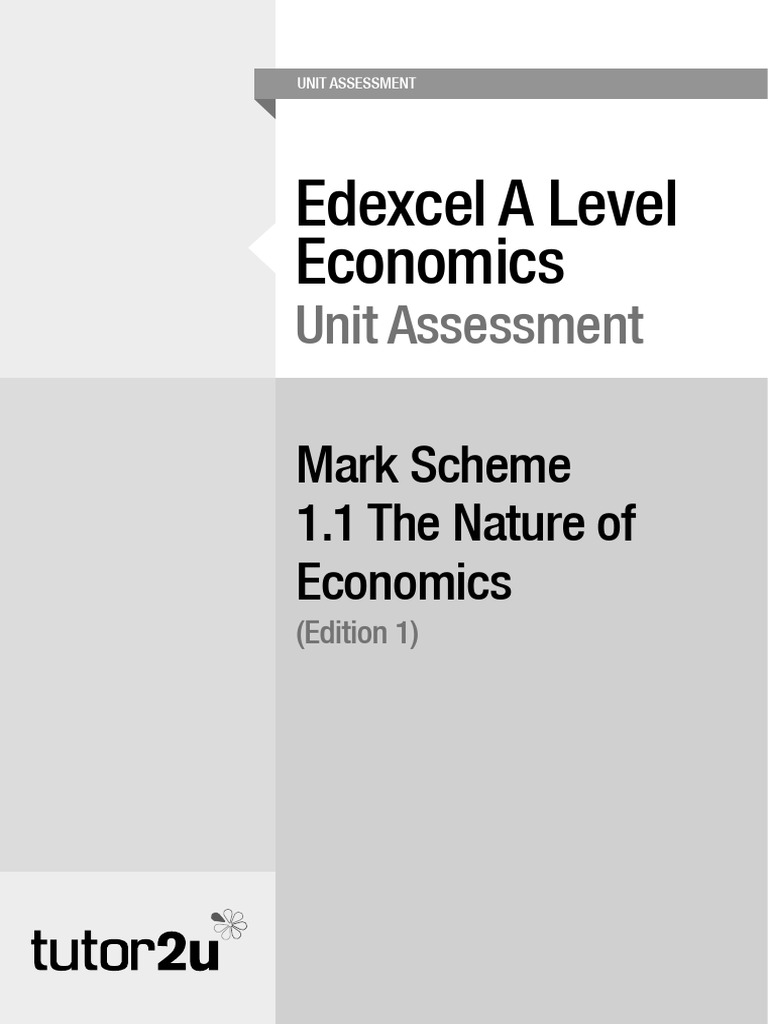 Edexcel A Level Economics Assessment Guide | PDF | Economies | Economics