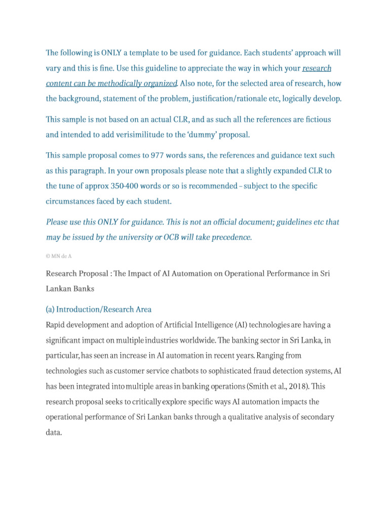 Research Proposal Template | PDF