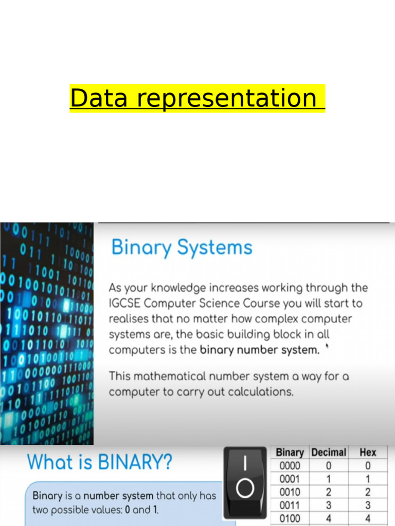 Data Representation | PDF
