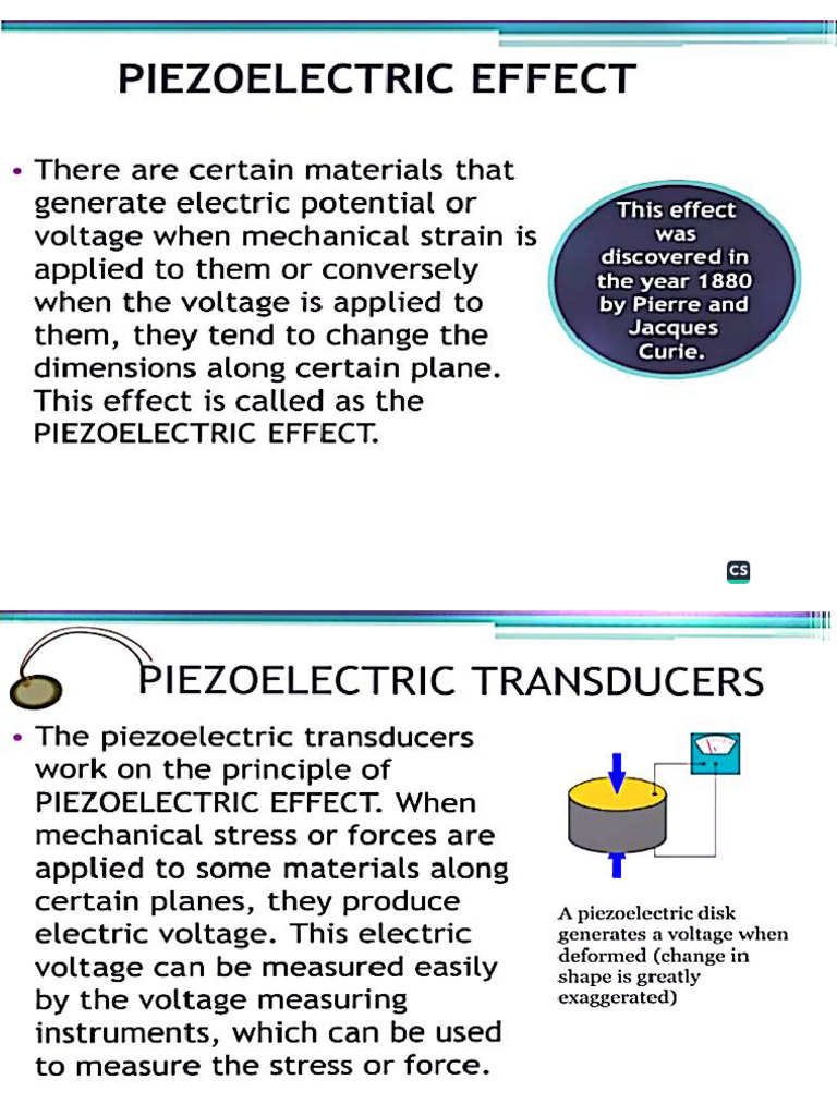 Piezoelectric Effect | PDF