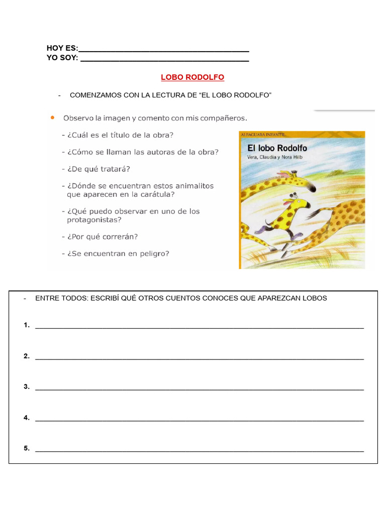 El Lobo Rodolfo | PDF