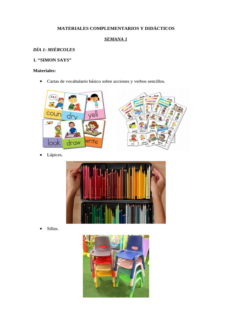 Materiales Complementarios y Didácticos | PDF