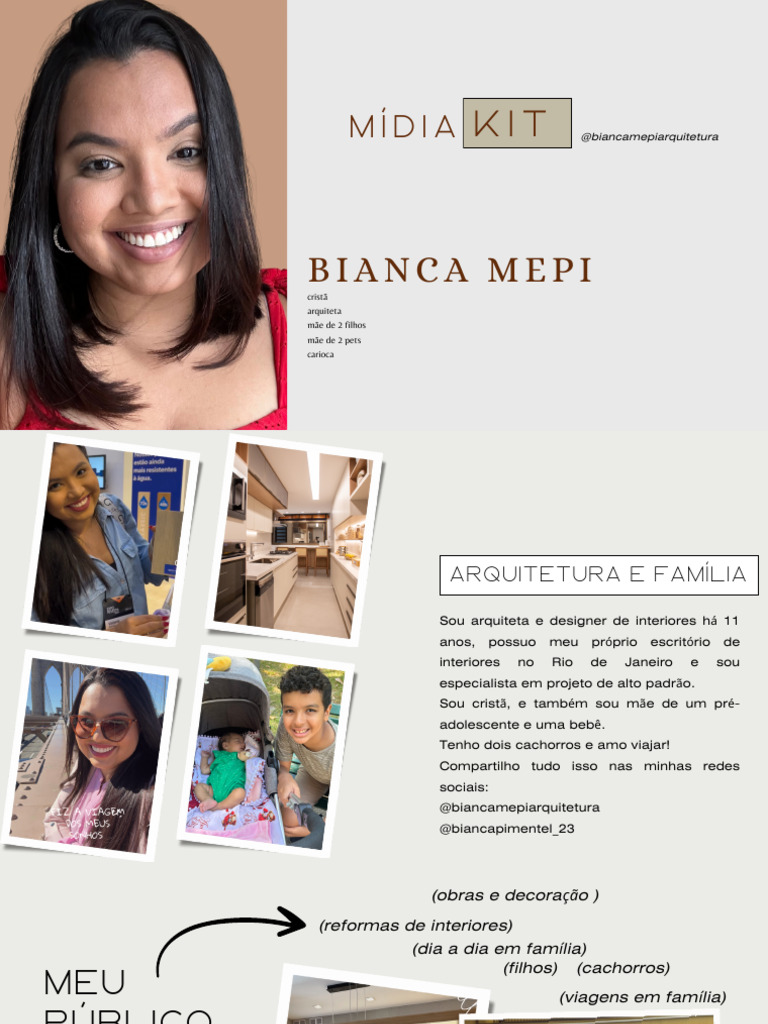 Mídia Kit - Bianca Mepi PDF | PDF