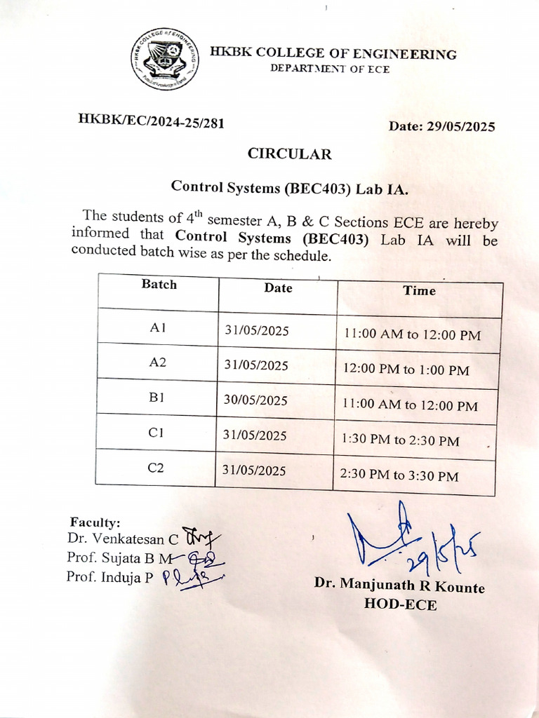 Control Systems Lab IA and Special Class | PDF