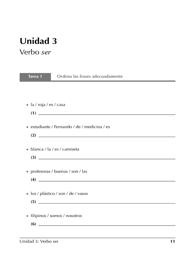 Unidad 3: Verbo | PDF