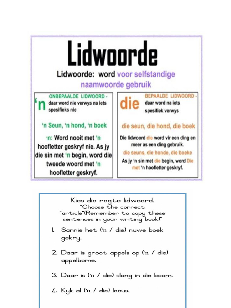 Lidwoorde | PDF