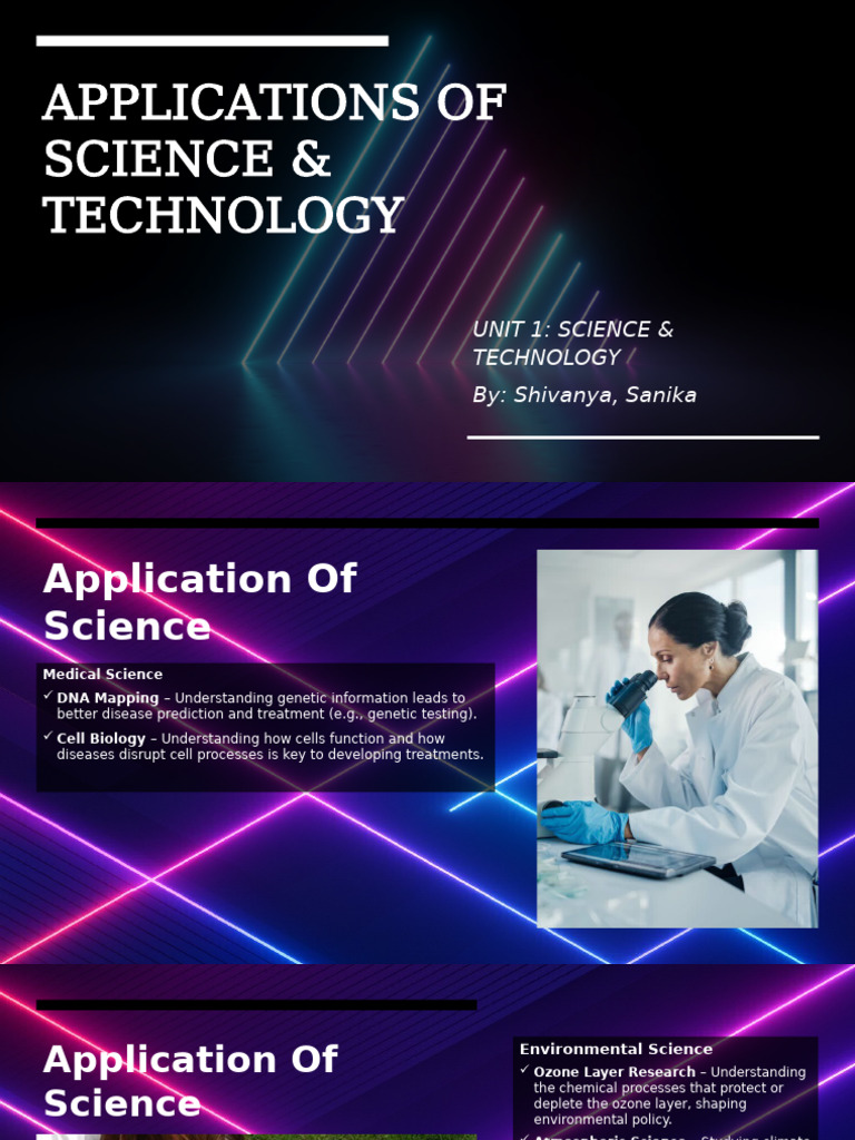 Application of Science & Technology | PDF | Science | Radar
