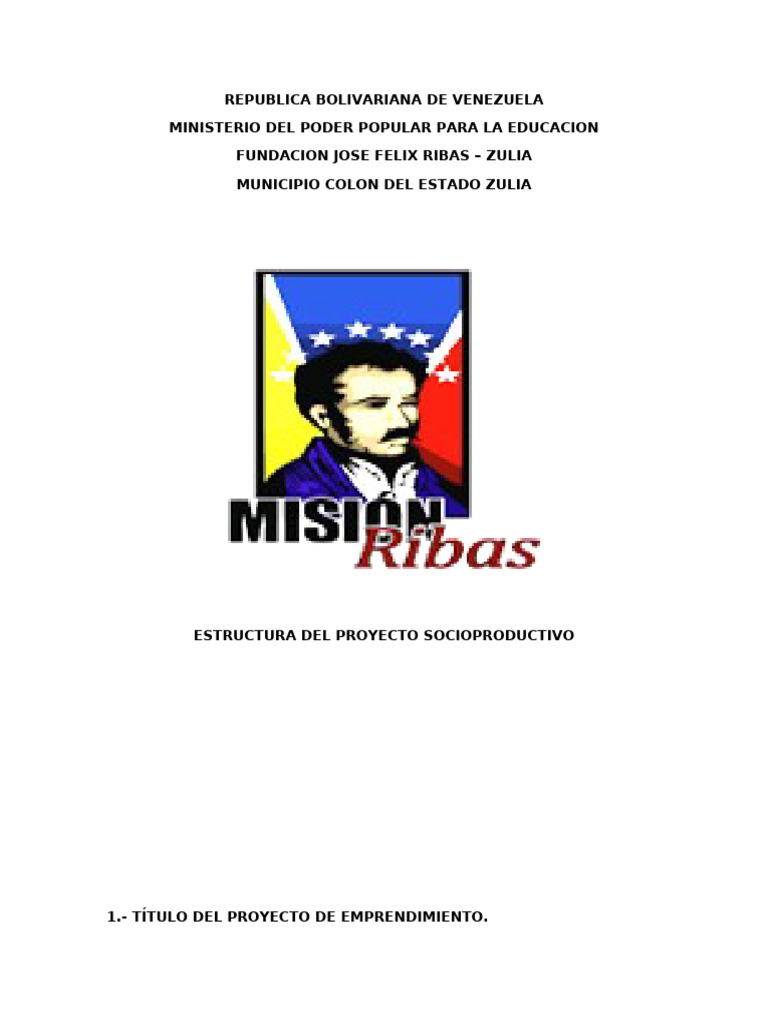 Estructura del Proyecto Misión Ribas | PDF
