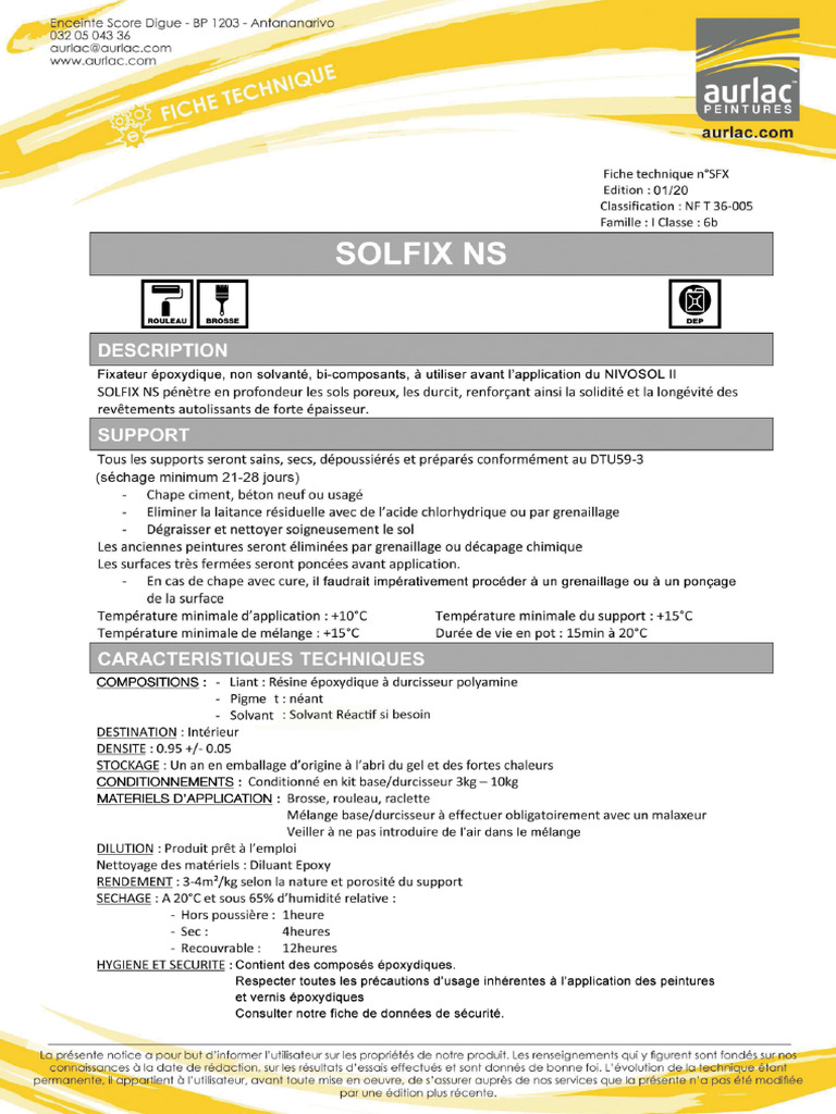 Solfix Ns | PDF