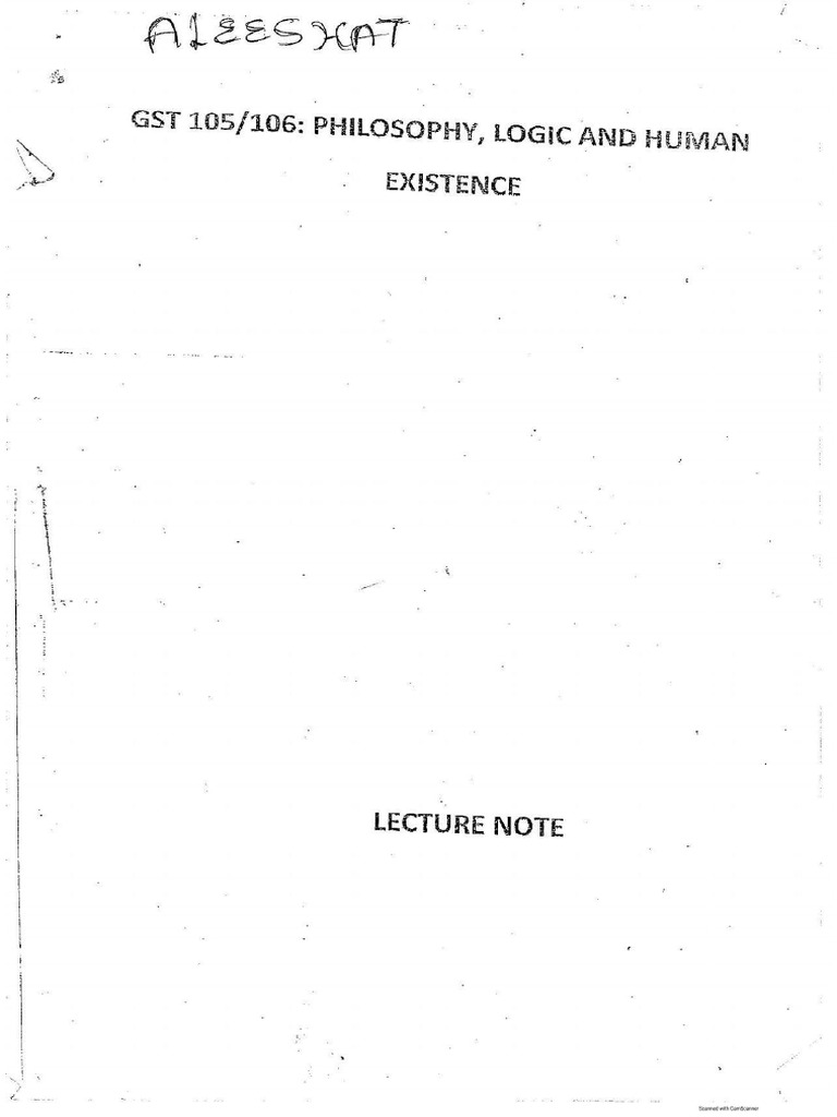 GST 105 Note | PDF