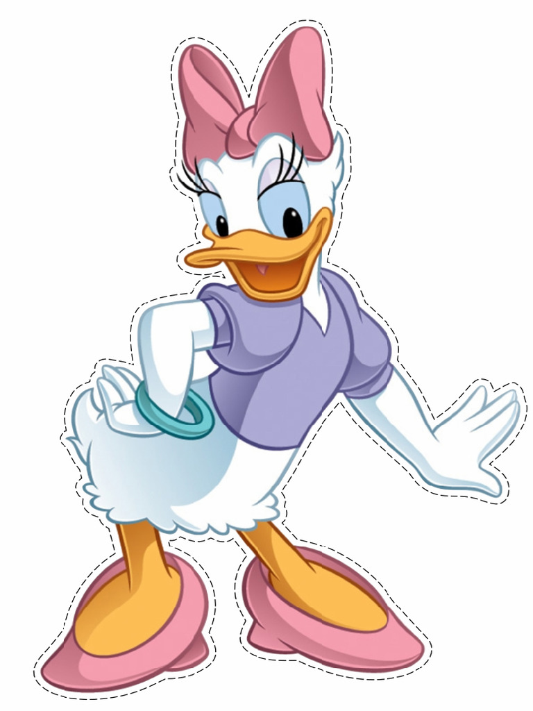 Daisy Duck 11 Inch Centerpiece Reverse Side | PDF