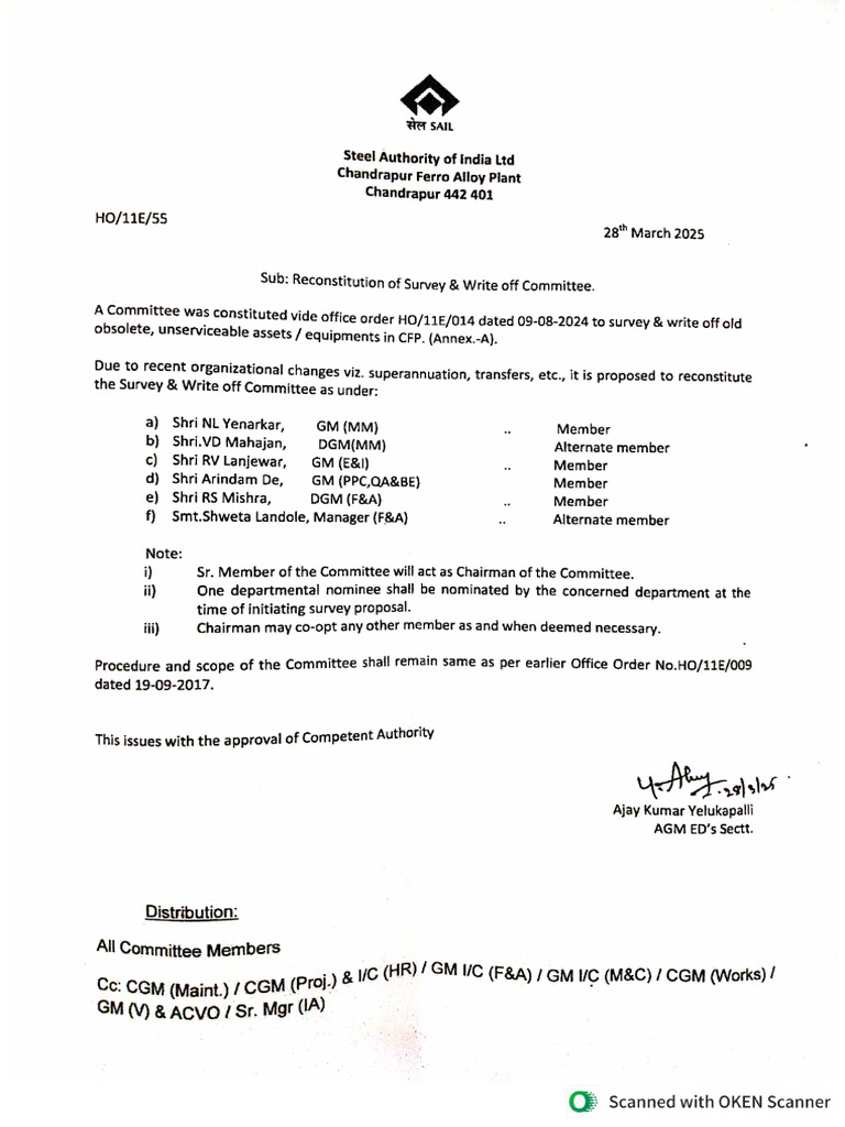 New Survey Off Committee | PDF