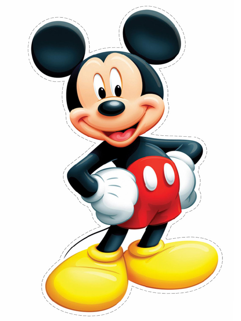 Mickey Mouse 11 Inch Centerpiece Reverse Side | PDF
