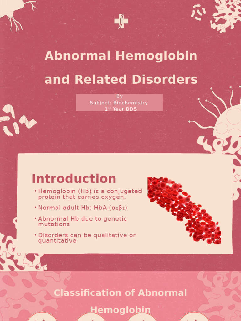 Abnormal Hemoglobin V2 | PDF | Hemoglobin | Anemia