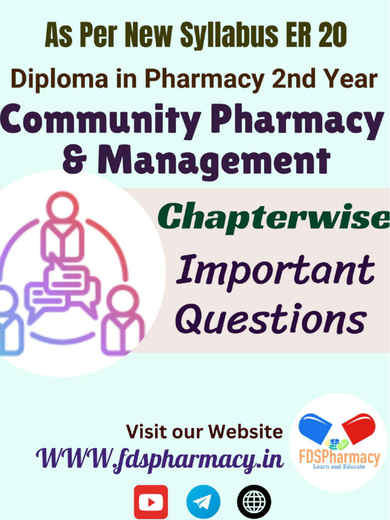 Important Questions for Pharmacy Students | PDF | Medical Prescription ...