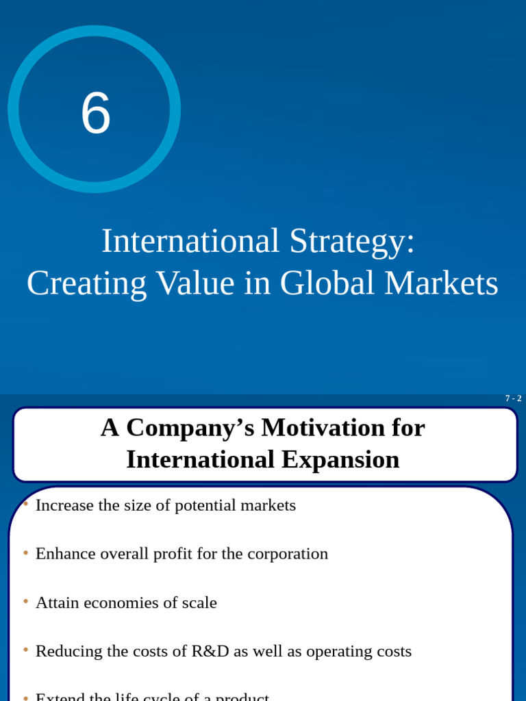 STG MGT - CHP 6 - International STG | PDF | Market (Economics) | Outsourcing