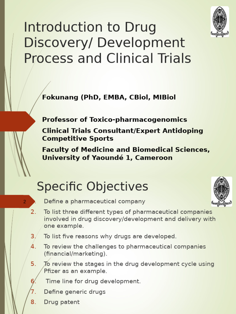 Fokunang-Lecture 1-Drug Dev Process | PDF | Phases Of Clinical Research ...