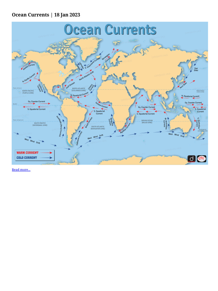 Important Oceanic Current | PDF