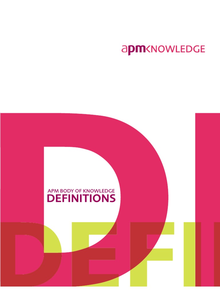 APM Body of Knowledge 5th Edition Overview | PDF | Project Management ...