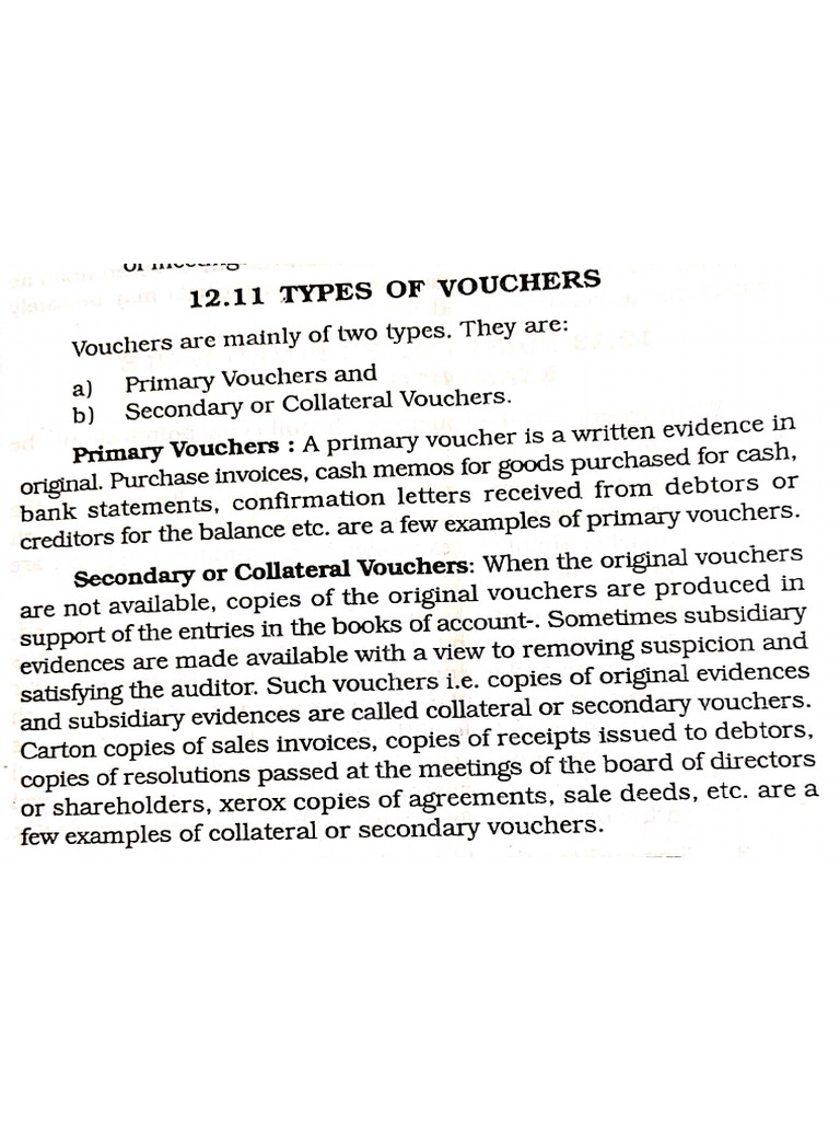 3rd Chapter (Vouchers) | PDF