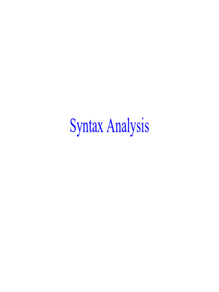 8-Syntax and Sematic Analysis With Yacc | PDF | Parsing | Language Mechanics