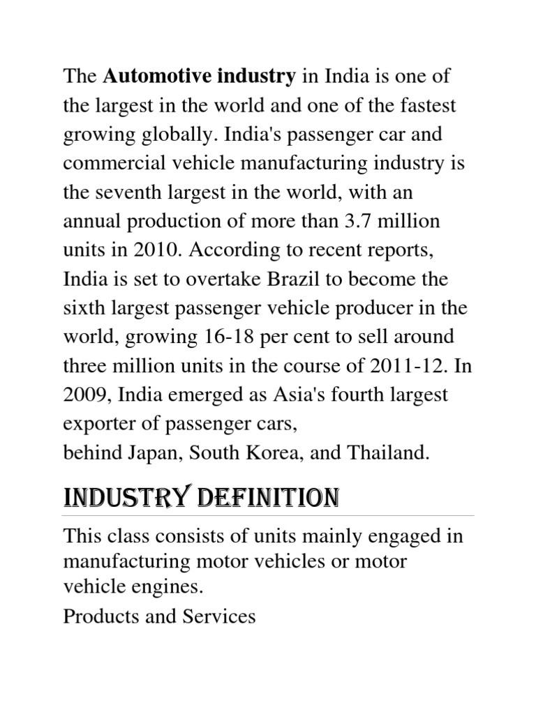 Automobile | PDF