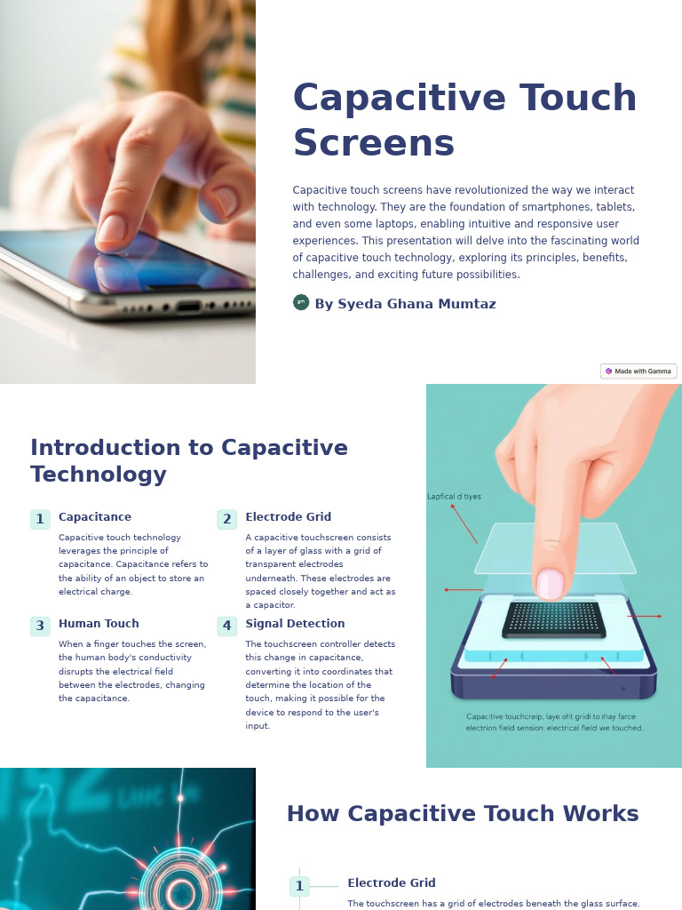Capacitive Touch Screens | PDF | Touchscreen | Capacitance
