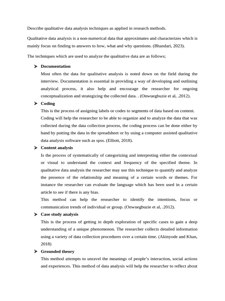 Qualitative Data Anlysis | PDF | Qualitative Research | Data