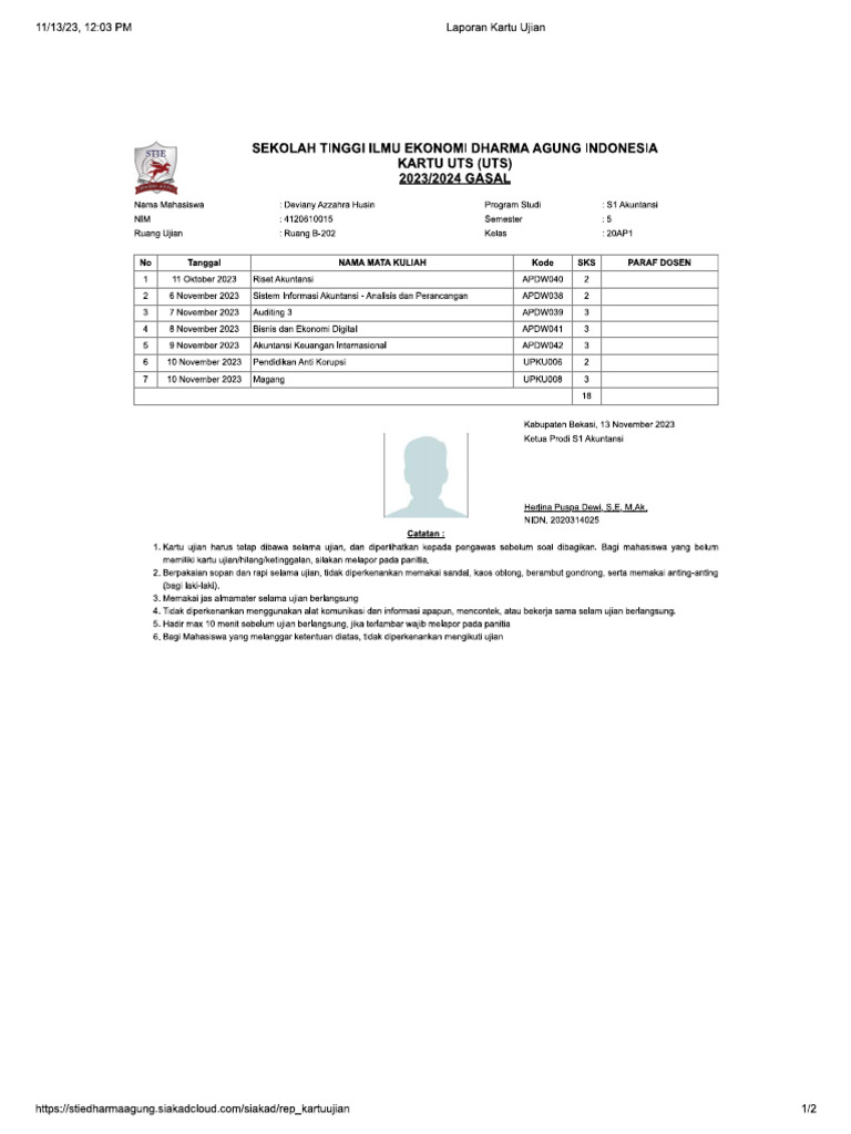 Kpu Uts Deviany Azzahra SMSTR 7 | PDF