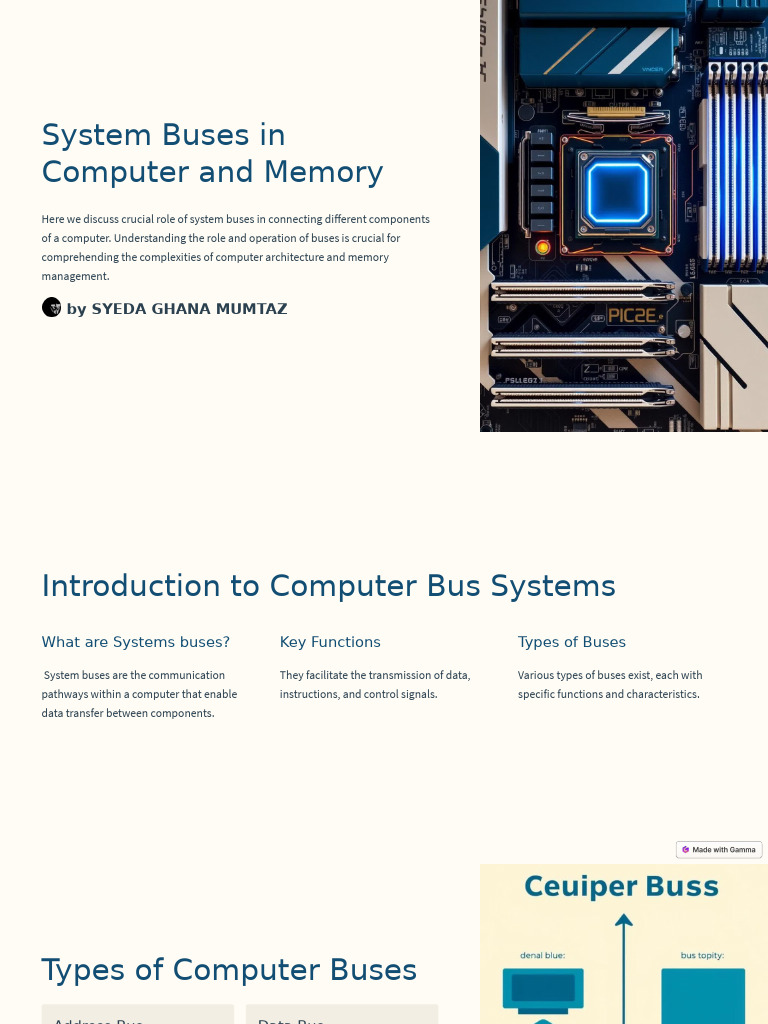 System Buses in Computer and Memory | PDF | Computer Data Storage | Central Processing Unit